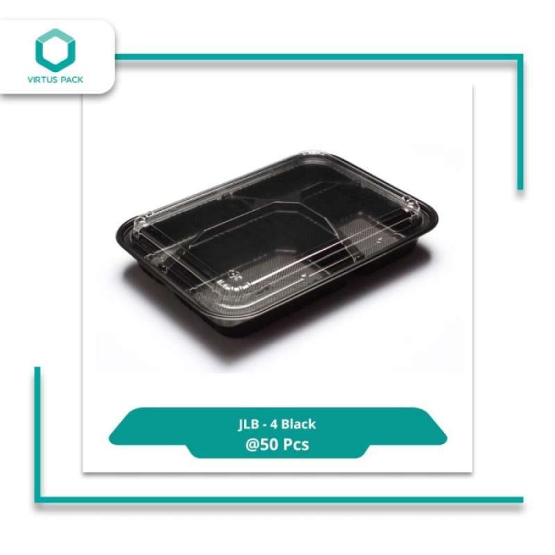 Jual Virtuspack / Mika Plastik / Bento Box 4 Sekat / Jlb-4 / 50pcs Di Seller Shin Store ...