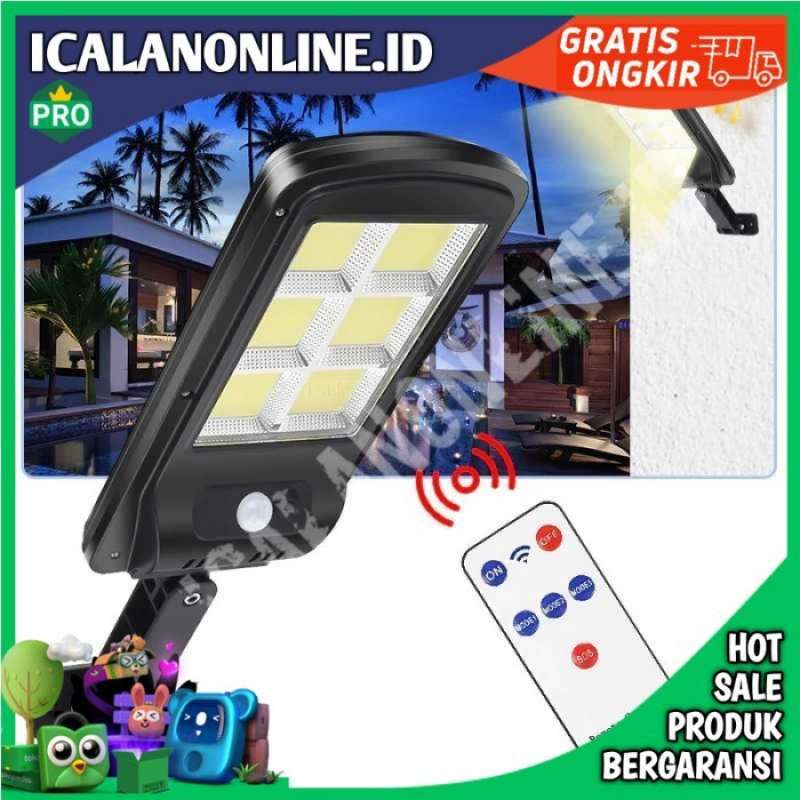 Promo Lam Solar Tenaga Surya Lampu Sorot Sensor Gerak With Remote Diskon 33% Di Seller Ksm Store ...
