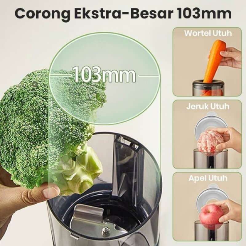 Jual Mecoo Slow Juicer Blender Buah Mecco Tanpa Ampas Low Watt Juser ...