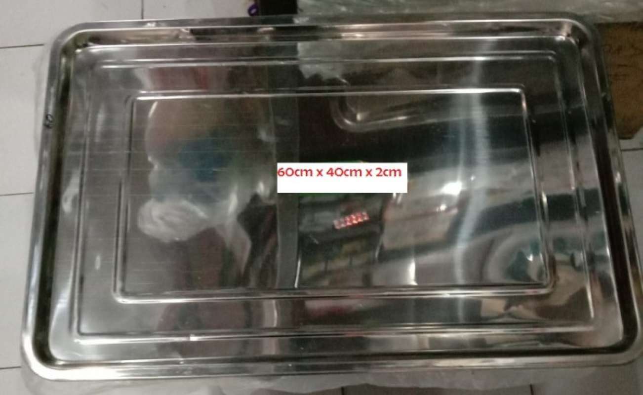 Jual Nampan Stainless 60 Cm X 40 Cm X 4,8 Cm Baki Super Besar Tebal ...
