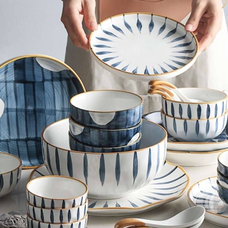 Jual Japanese Dinnerware Set / Dinner Set Lengkap / Set Piring Jepang ...