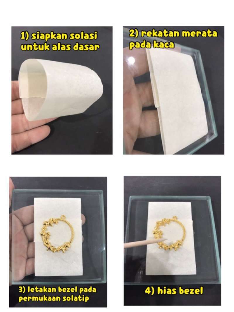 Jual Kaca Alas Craft Alas Membuat Clay Alas Mendekor Bezel Polymer Clay ...