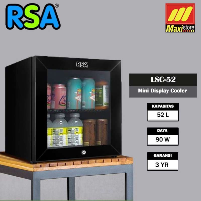 Jual Rsa Lsc-52 Mini Showcase Display Cooler [52 L] - Garansi Resmi Di ...