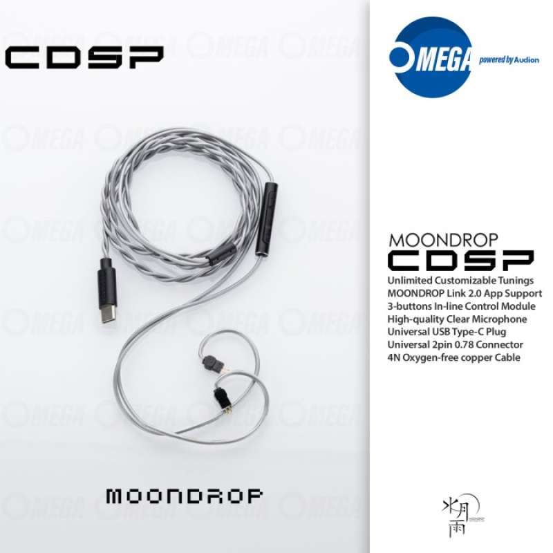 Promo Moondrop Cdsp Usb Type-c In-line Mic 2pin Iem/earphone Upgrade Cable Diskon 23% Di Seller ...