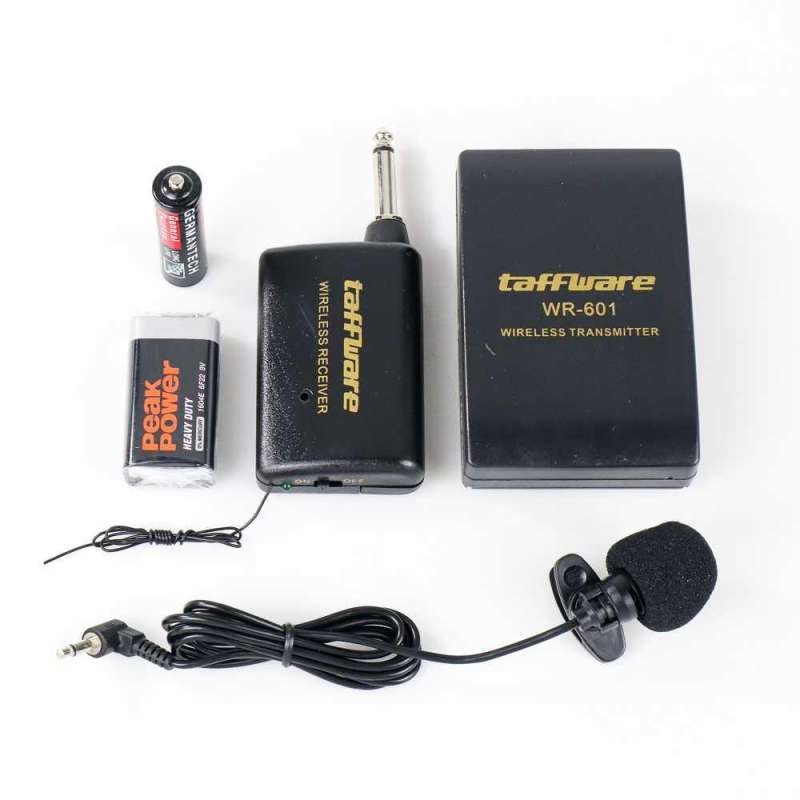 Promo Wireless Fm Transmitter Receiver Pro Microphone Wr-601 Karaoke ...