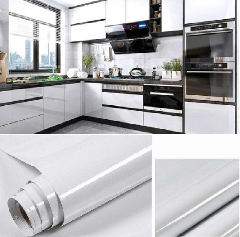 Jual Stiker Cabinet Premium - Sticker Glossy Putih Polos - Pvc Surface ...