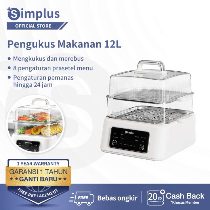 Jual Simplus Food Steamer Panci Kukus Merebus Listrik Electric Cooker ...