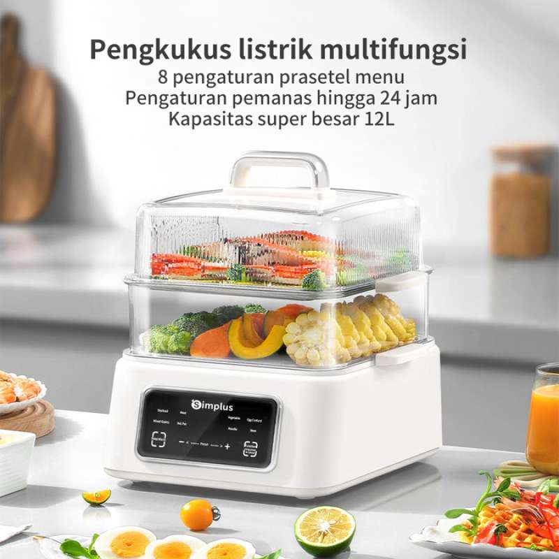 Jual Simplus Food Steamer Panci Kukus Merebus Listrik Electric Cooker ...