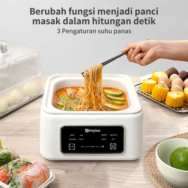 Jual Simplus Food Steamer Panci Kukus Merebus Listrik Electric Cooker ...