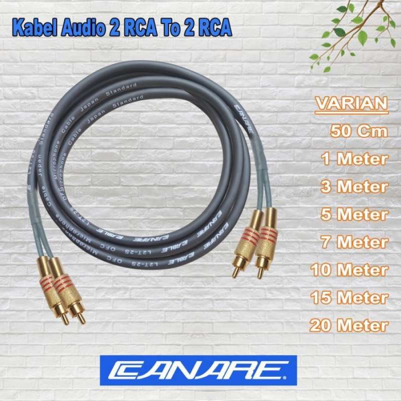 Jual Kabel Audio/kabel Power 2 Rca Gold To 2 Rca Gold - Canare Di ...