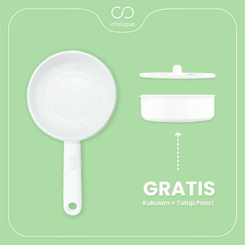 Jual Portable Electric Frying Pan Panci Listrik Multifungsi 1.8l Low ...