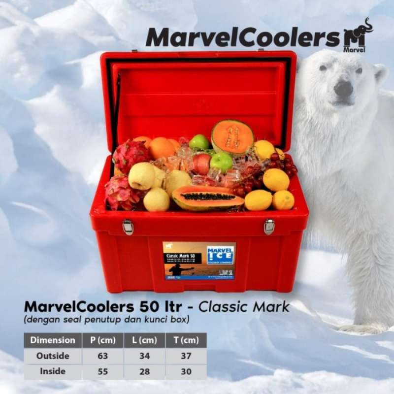 Promo Cooler Box Ice 100 Liter Marvel / Cool Box / Kotak Boks Tempat Es ...