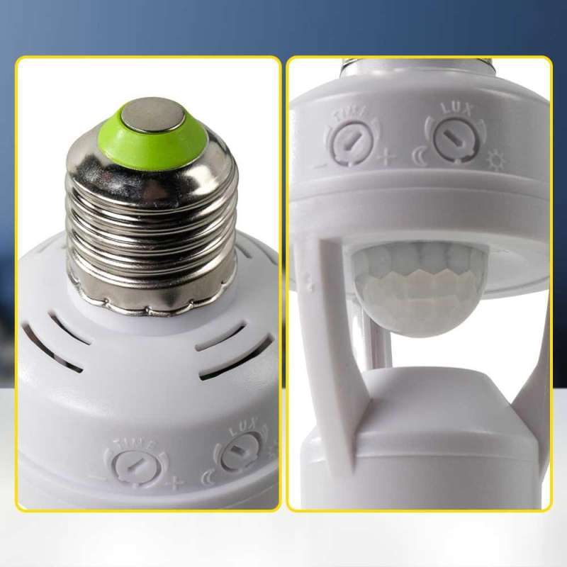 Jual Fitting Lampu Bohlam Pir Sensor 2000 Lux 240v 60w E27 Sp-sl01 ...