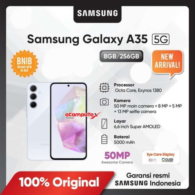 Jual Samsung Galaxy A35 5g 8/256gb Original Garansi Resmi Di Seller Ecomputex Distribusi ...