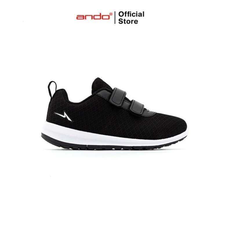 Jual Ando Official Sepatu Sneakers Bsc 51 V Anak - Hitam/putih Di ...