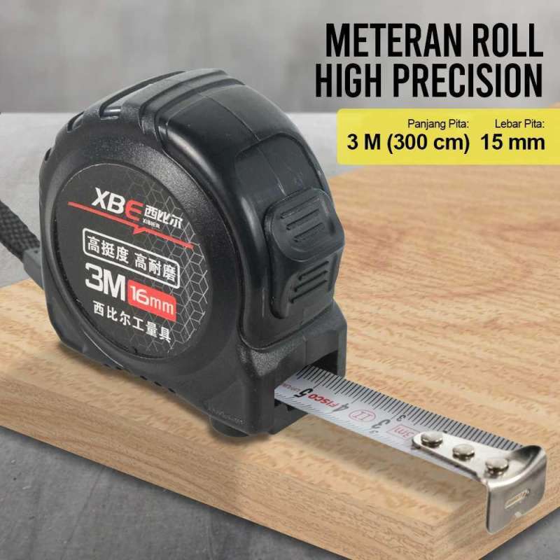 Jual Xbe Meteran Roll High Precision Self Lock Tape Measure 15mm 3m X3 Meteran Tukang Paling ...