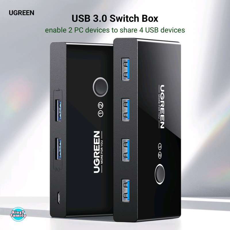Jual Ugreen Usb 3.0 Switch Selector 2 Computers Share 4 Usb 3.0 Ports Usb Kvm Switcher Usb Di ...