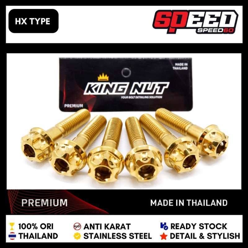 Jual Baut Velg Belakang Modern Vespa Baut Probolt Stainless King Nut ...