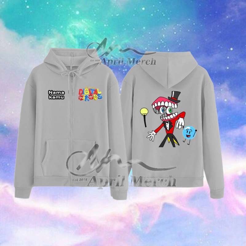 Promo Jaket Hoodie Zipper Anak Karakter Caine The Amazing Digital ...