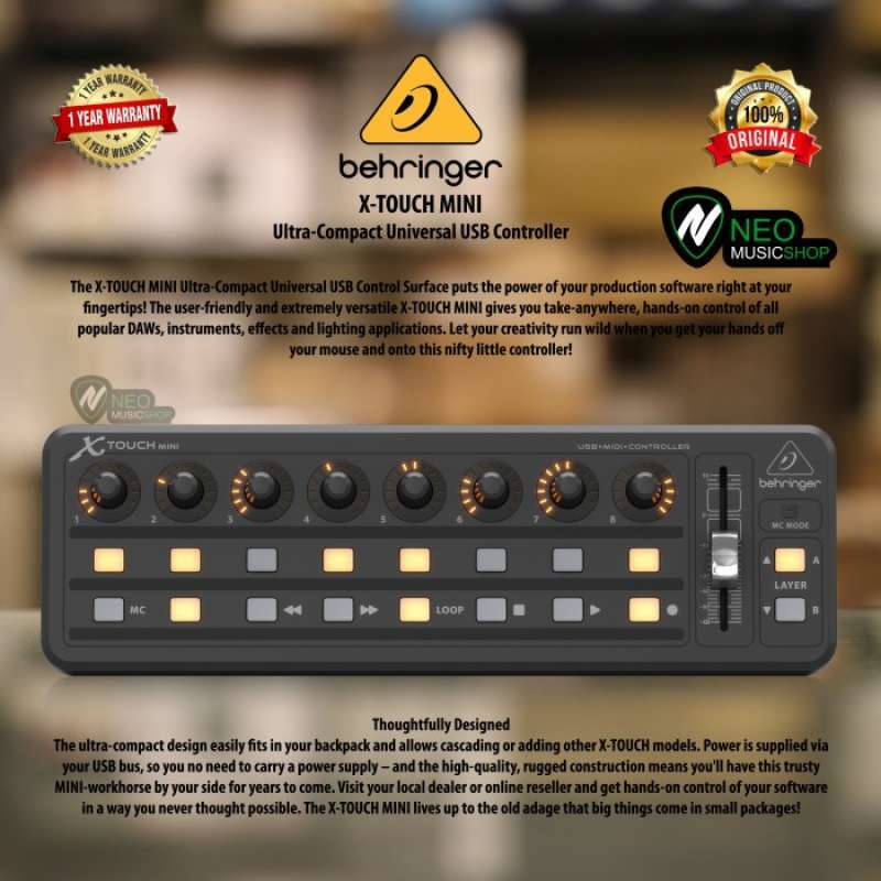 Jual Behringer X Touch Mini Universal Usb Controller Di Seller Sunshop ...