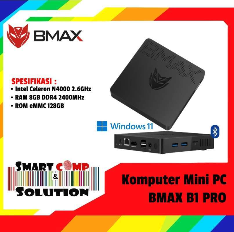 Promo Komputer Mini Pc Kit - Bmax Max Mini B1 Pro Intel Celeron N4000 8/128 Gb Windows 11 Diskon ...