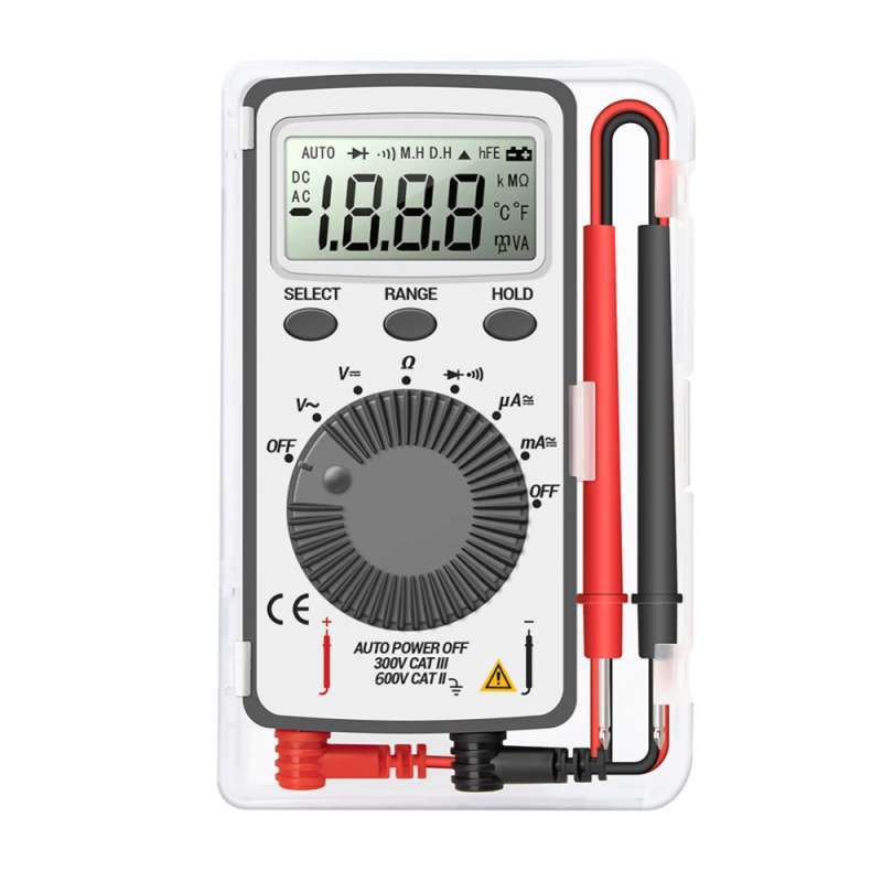 Jual Mini Digital Multimeter Automatic Portable Voltmeter Ammeter ...