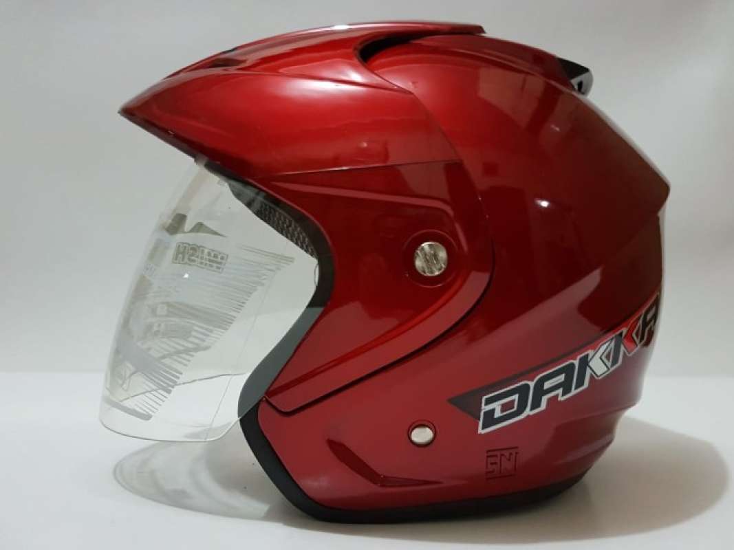Promo Helm Sni Dewasa Standar Single Visor Type Dakkar White Putih ...