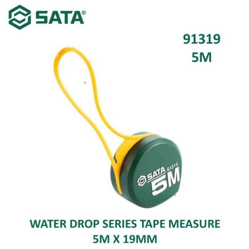 Jual Meteran 5 M X 19mm 91319 Water Drop Tape Measure 5 Meters Sata ...