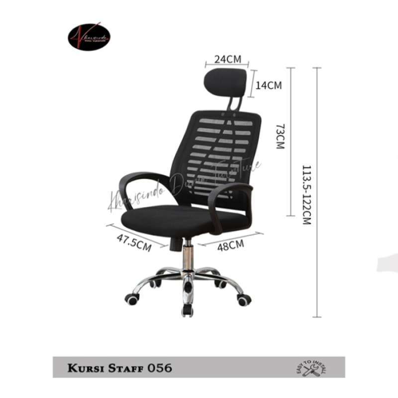 Promo Terbaik Kursi Kantor/kursi Staff/kursi Karyawan/kursi Meeting Tipe Ks 056 Diskon 16% Di ...