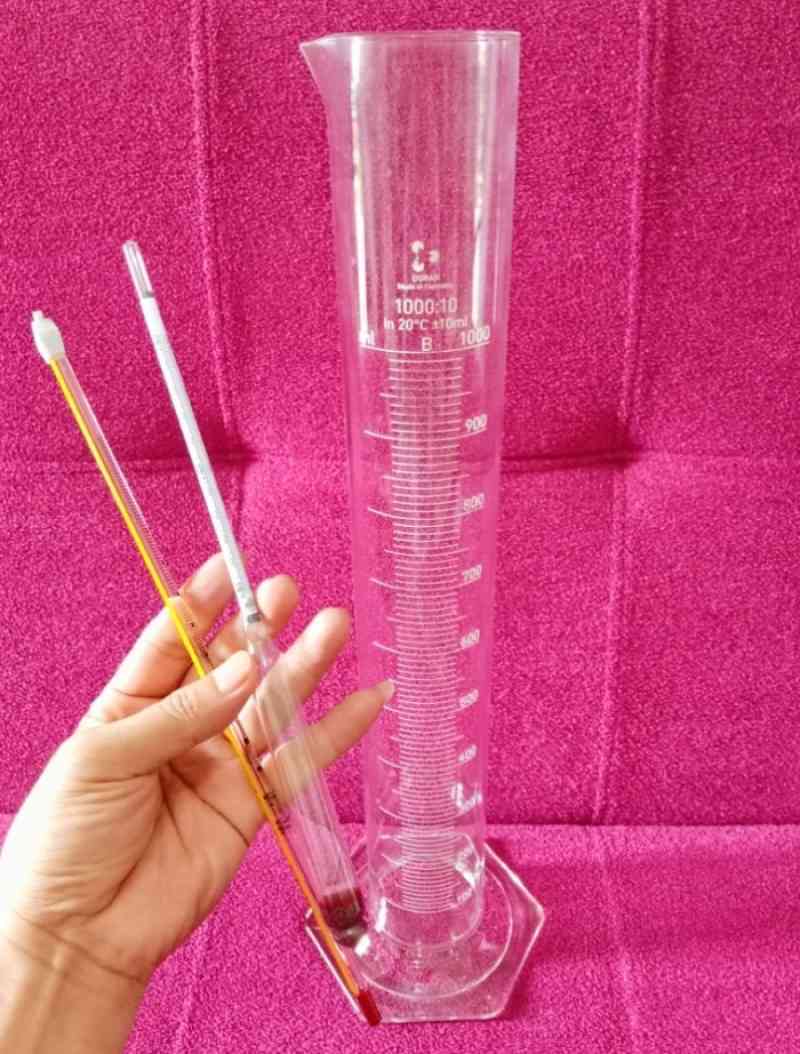 Promo Set 3 Pcs Gelas Ukur 1 Lt Duran Hydrometer Solar Dan Glass ...