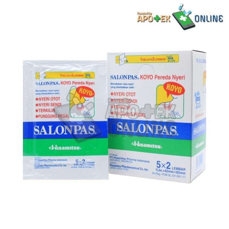 Jual Koyo Salonpas Super Biru 2 X 5 (1 Sachet Isi 10 Lembar) Box Di ...
