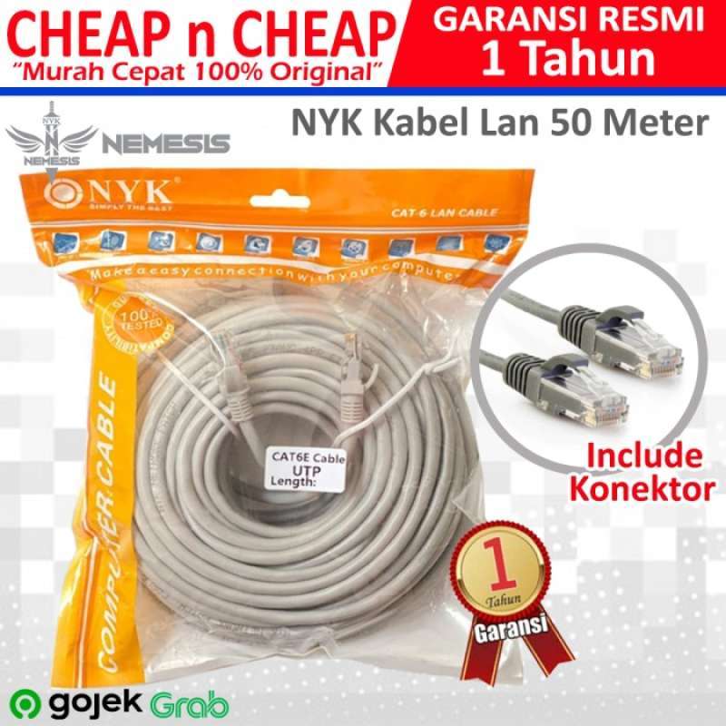 Jual Nyk Kabel Lan Cat 6 50 Meter Di Seller Velvet Store - Cengkareng Timur, Kota Jakarta Barat ...