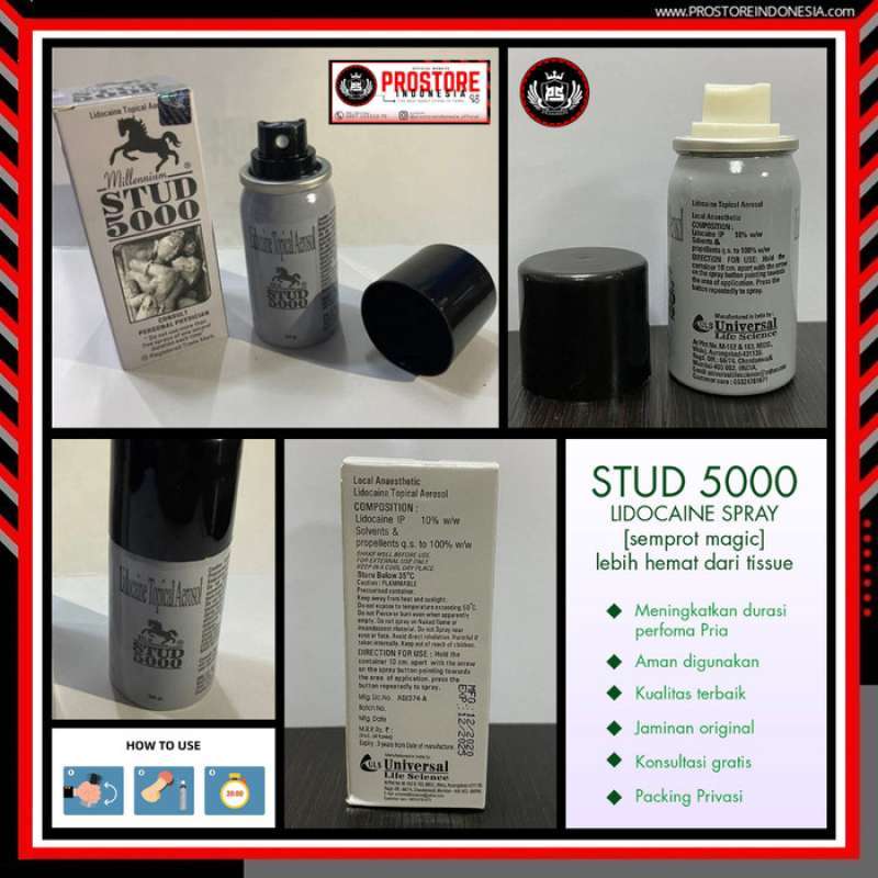 Promo Millennium Stud-5000 Delay Spray - Semprot Pria Kuat Tahan Lama Diskon 50% Di Seller Botiq ...