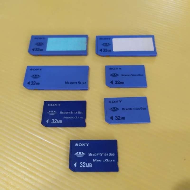 Jual Memory Stick Sony 32mb Dan Memory Stick Pro Duo Original Japan Di ...