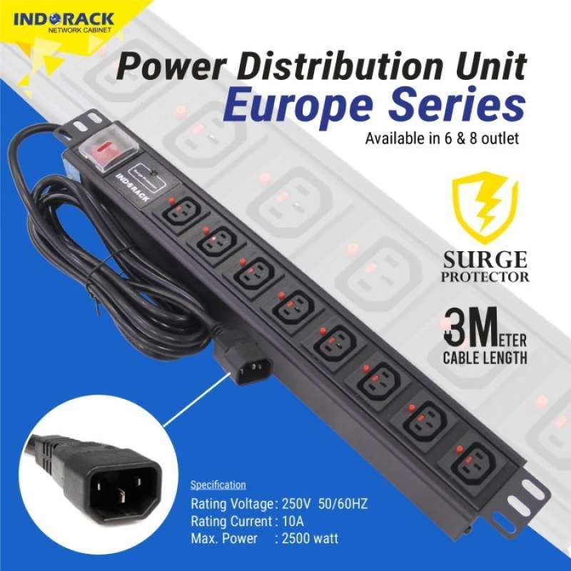 Jual Pdu8e - Pdu 8 Outlet Europe Socket - Indorack Di Seller Sweet Shop ...