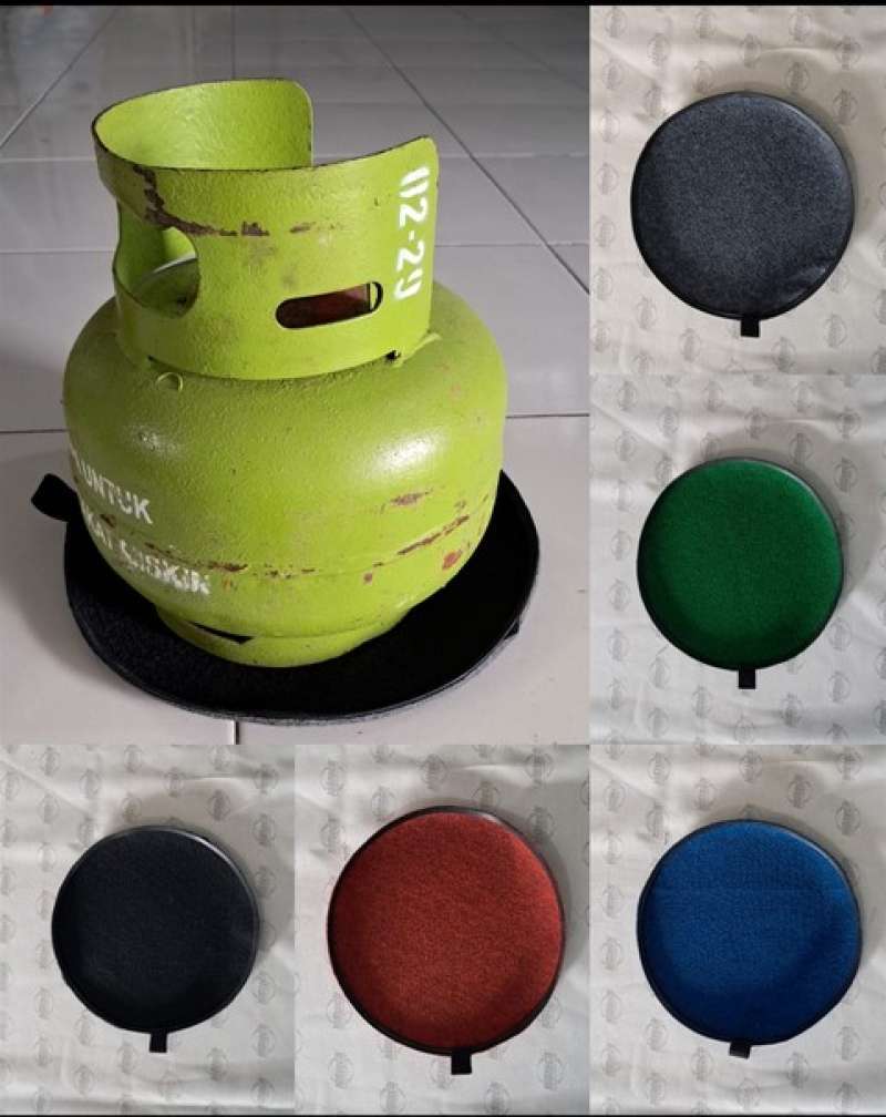 Jual Alas Tabung Gas / Tatakan Gas Lpg Bahan Karpet Bludru Diameter ...