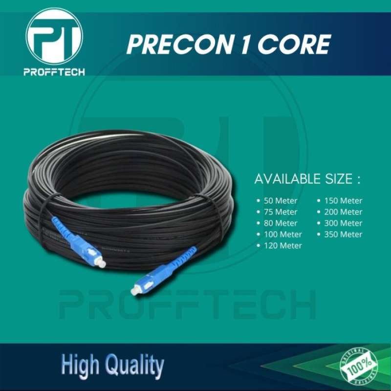 Jual Kabel Fiber Optik Ftth Drop Cable Sc Sc Precon Fiber Optic. 150 ...