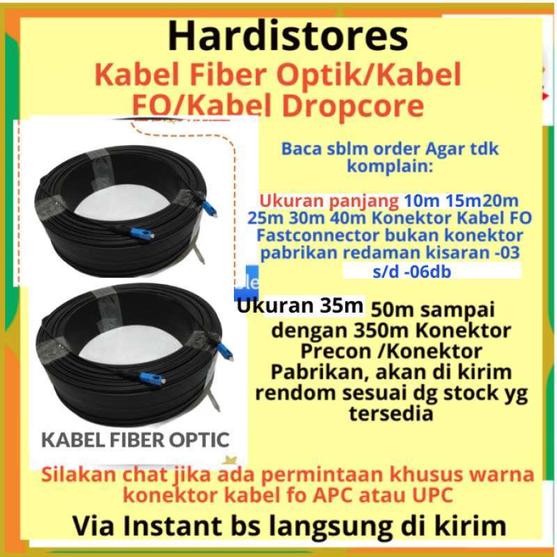 Jual Kabel Fiber Optic Fo Precon 30 Meter Siap Pakai Bergaransi Di ...