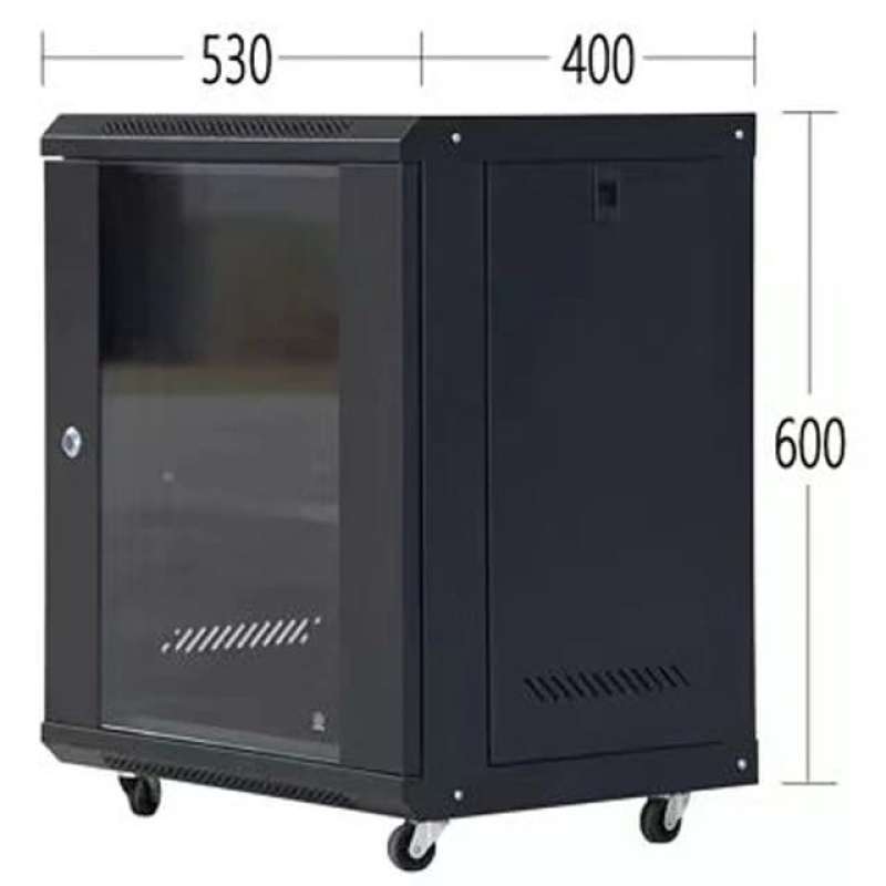 Jual Rack Server 12u Wallmount Cabinet - Rak Lemari Server 12 U Close ...