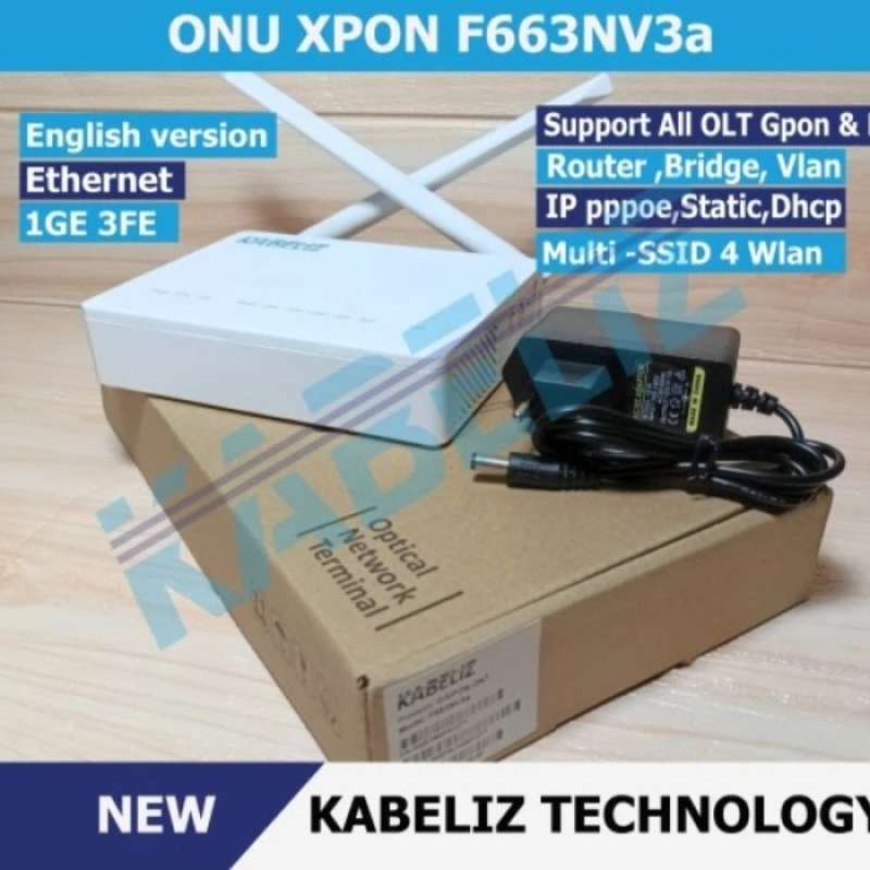 Jual Onu Xpon F663nv3a Ont Gpon Onu Epon Support All Olt Gpon Dan Olt Epon Di Seller Velvet ...