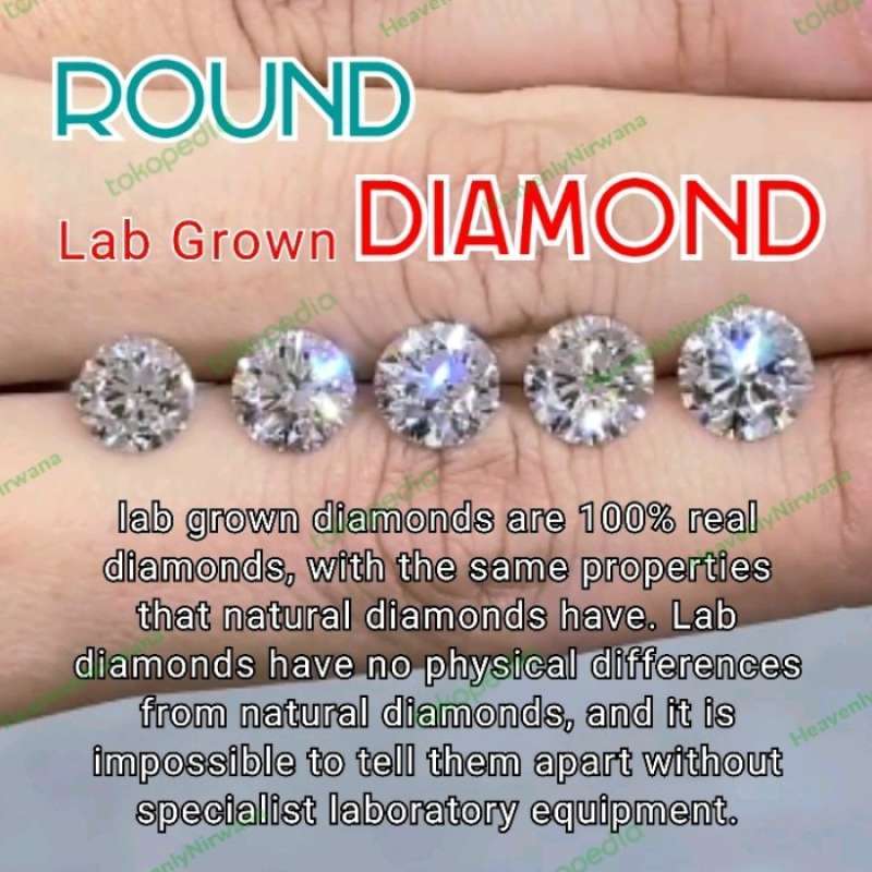 Jual Lab Grown Diamond Cvd/hpht. Gia / Igi / Cgl Sertifikat. Berlian ...