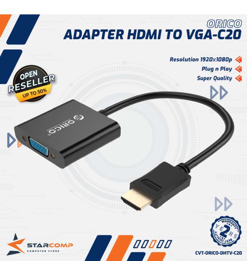 Promo Orico Dhtv-c20 Converter Hdmi A To Vga Adapter Diskon 23% Di ...