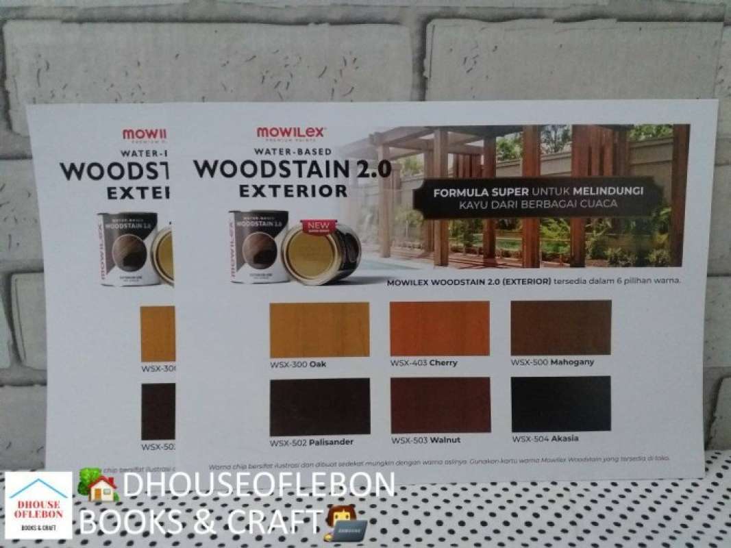 Jual Katalog Woodstain ( Cat Kayu ) - Premium Wood Paint By. Mowilex - Brosur Saja Di Seller ...