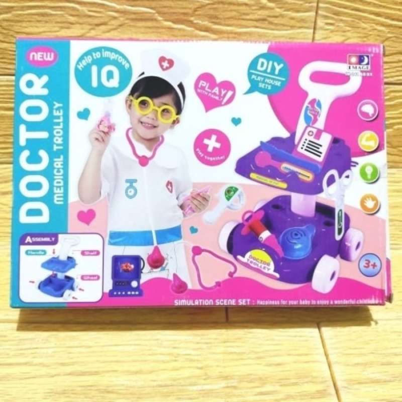 Jual Mainanâ dokterâ dokteranâ doctorâ medicalâ trolley Doctor Diy Playhouse Set - 666-76 Di ...