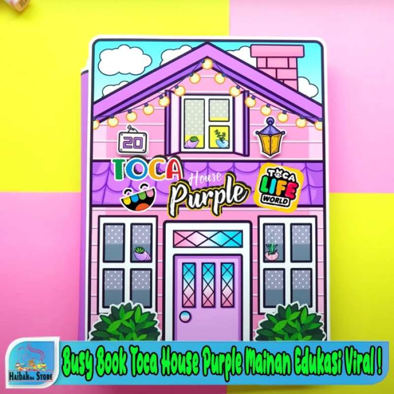 Jual Bestseller!! Toca Boca Purple House Series Mainan Kertas Edukasi ...