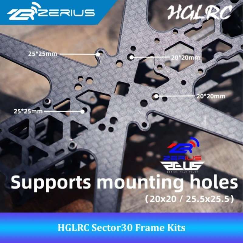 Jual Miliki Hglrc Sector30 Frame Kit Sector 30 3inch Ultralight ...