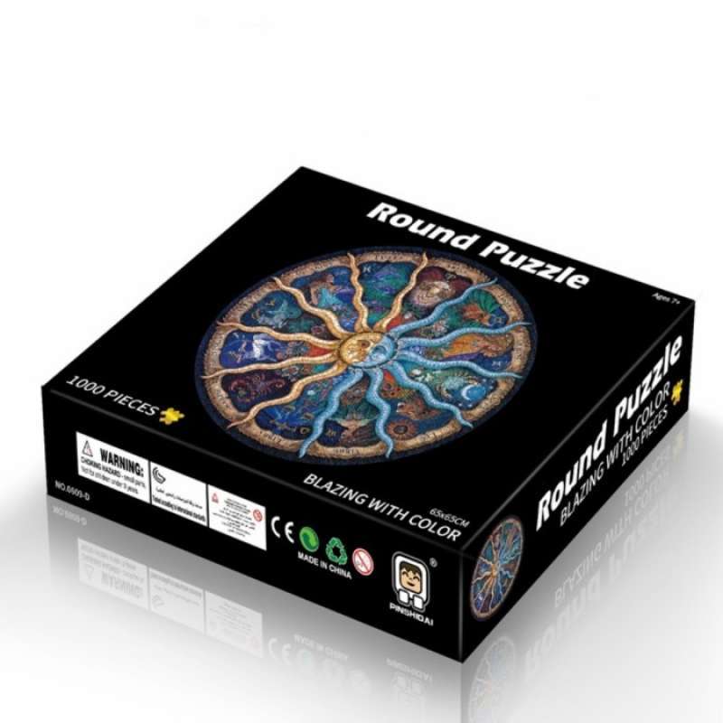 Jual Jigsaw Puzzle Round Bulat Lingkaran 1000 Pcs Earth Moon Bumi Bulan ...