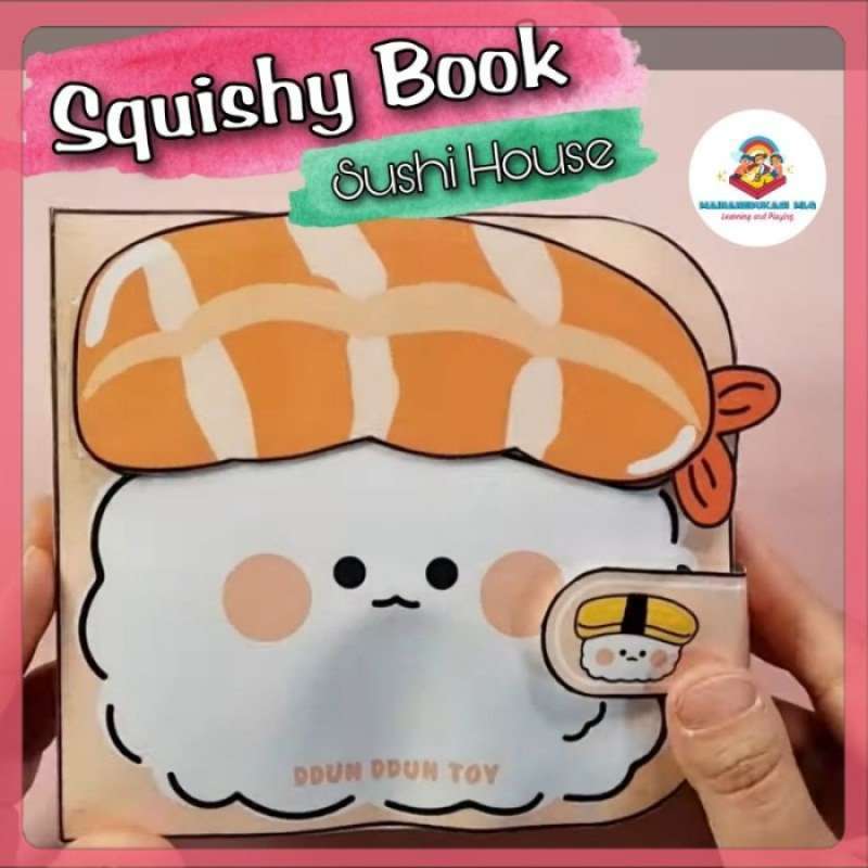 Jual Toca Squishy Book - Sushi House Paper Doll Mainan Edukatif Anak ...