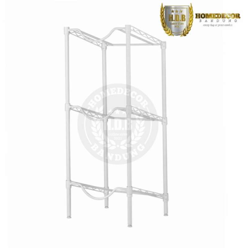 Promo Krisbow Rak Galon 3 Tingkat - Putih / Bucket Shelf 3 Tiers White ...