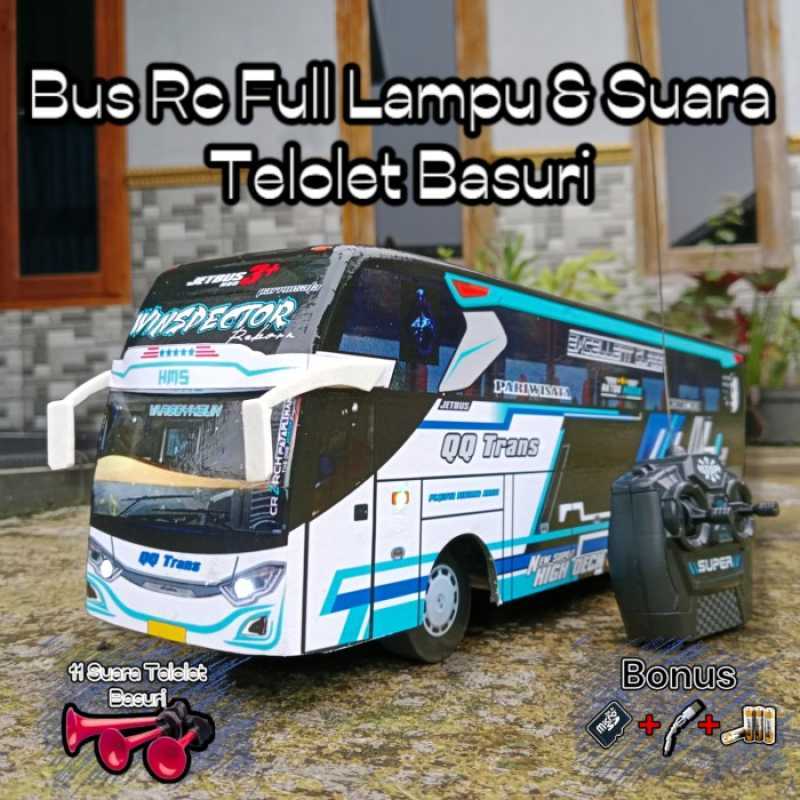 Jual Miniatur Bus Qq Trans Winspector Rc Lampu Suara Telolet Basuri Di Seller Sunshop ...